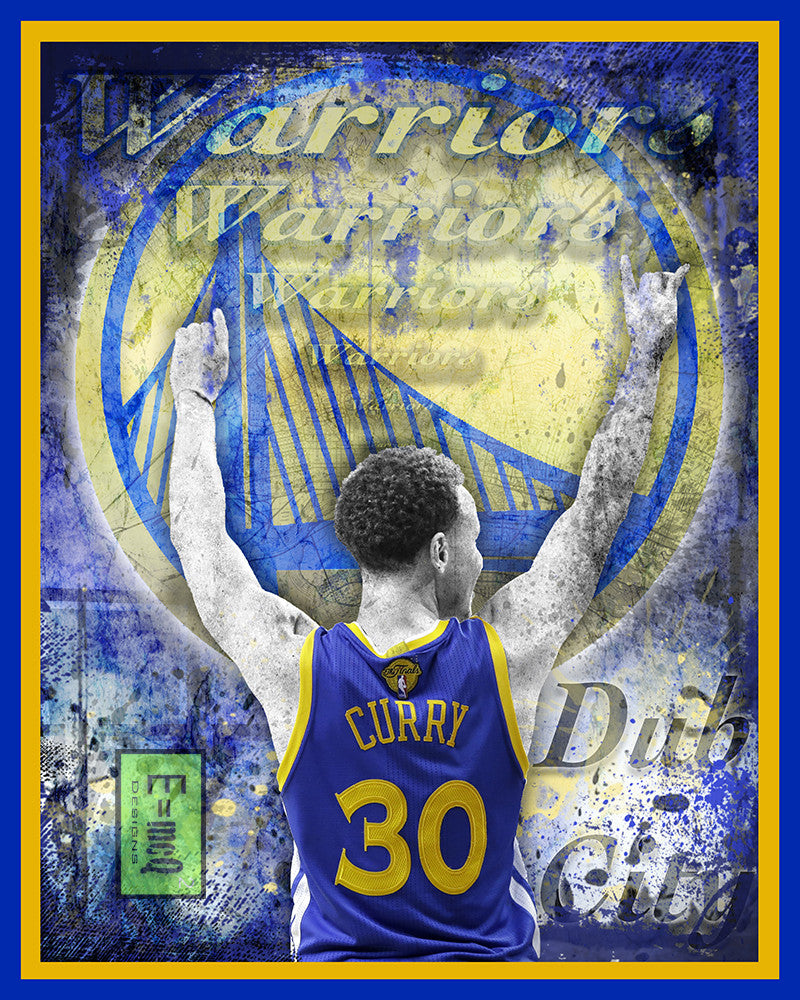 Golden State Warriors Steph Curry Poster, Warriors Print, Warriors Art ...