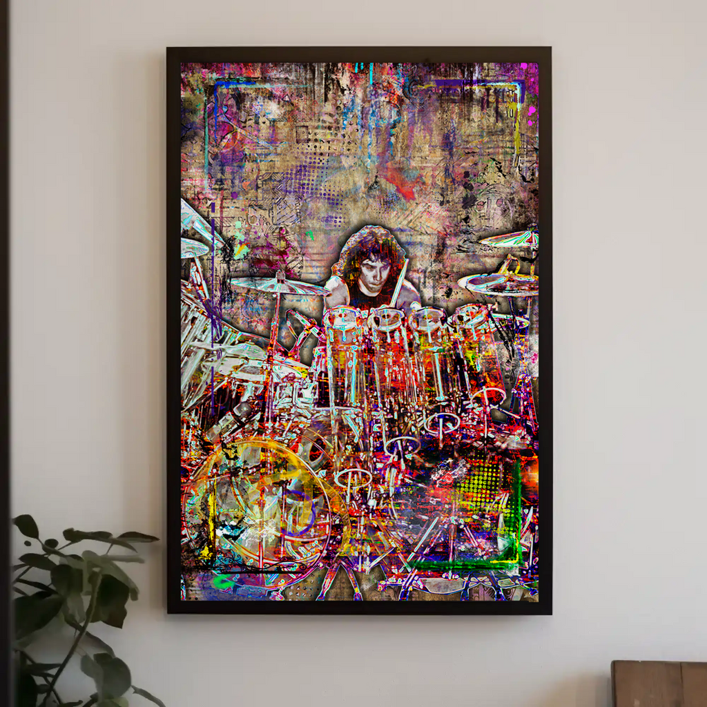 Alex Van Halen Poster, Alex Van Halen Colorful Gift, Van Halen Fine Ar ...