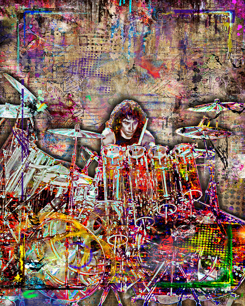 Alex Van Halen Poster, Alex Van Halen Colorful Gift, Van Halen Fine Ar ...