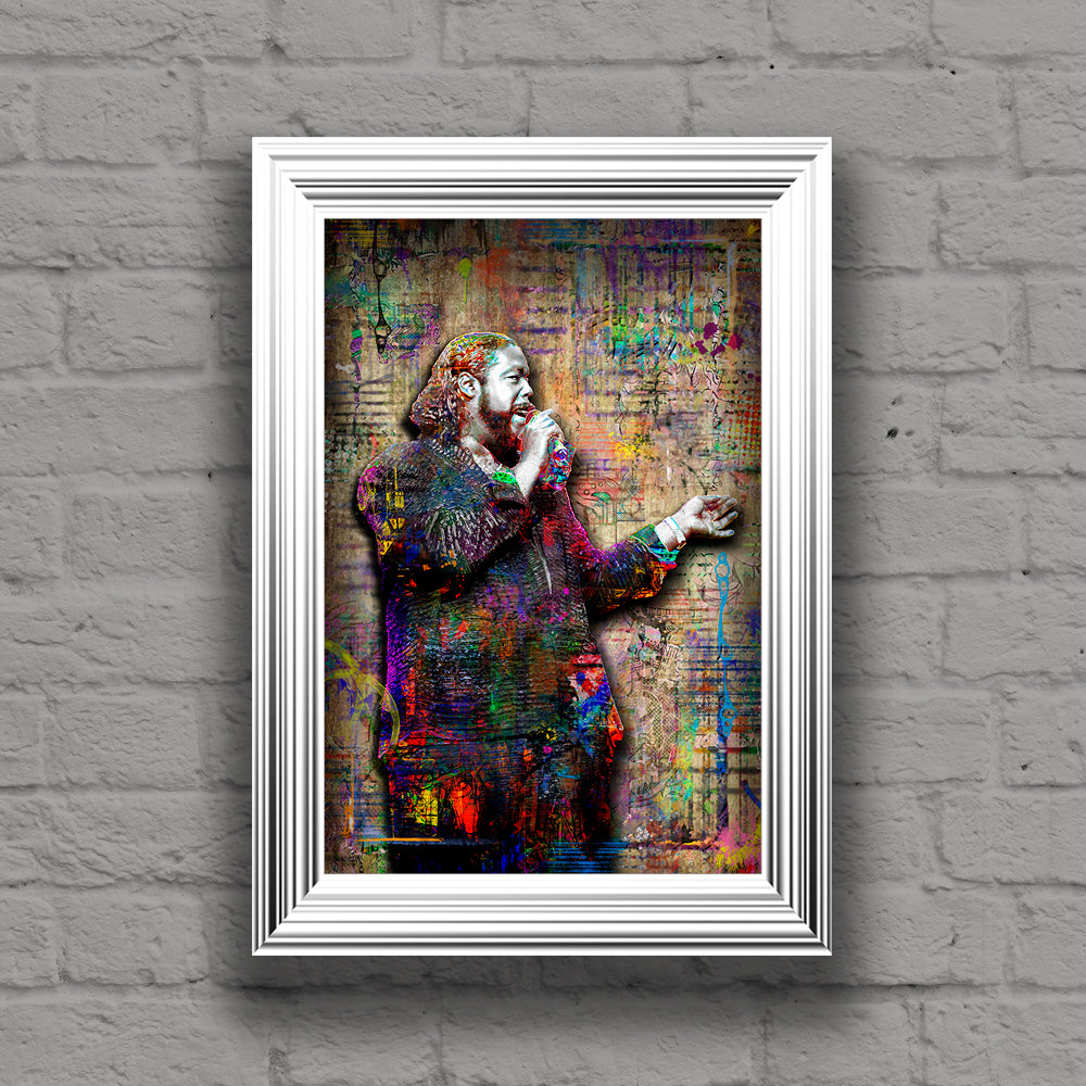 Barry White Poster, Barry White Tribute Fine Art – McQDesign