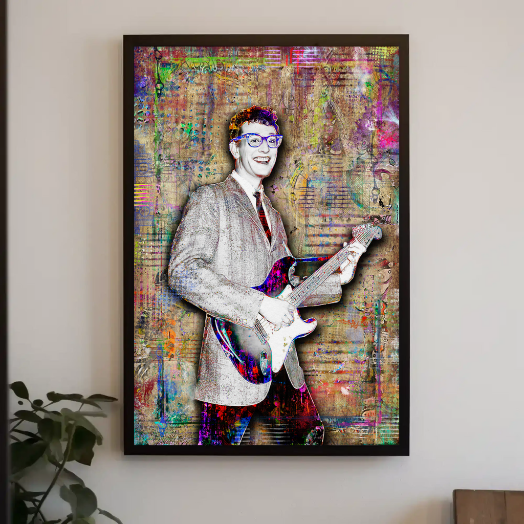 Buddy Holly Pop Poster, Buddy Holly Fine Art – McQDesign