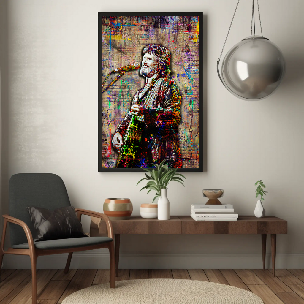 Kris Kristofferson Pop Poster, Kris Kristofferson Tribute Fine Art Pos ...