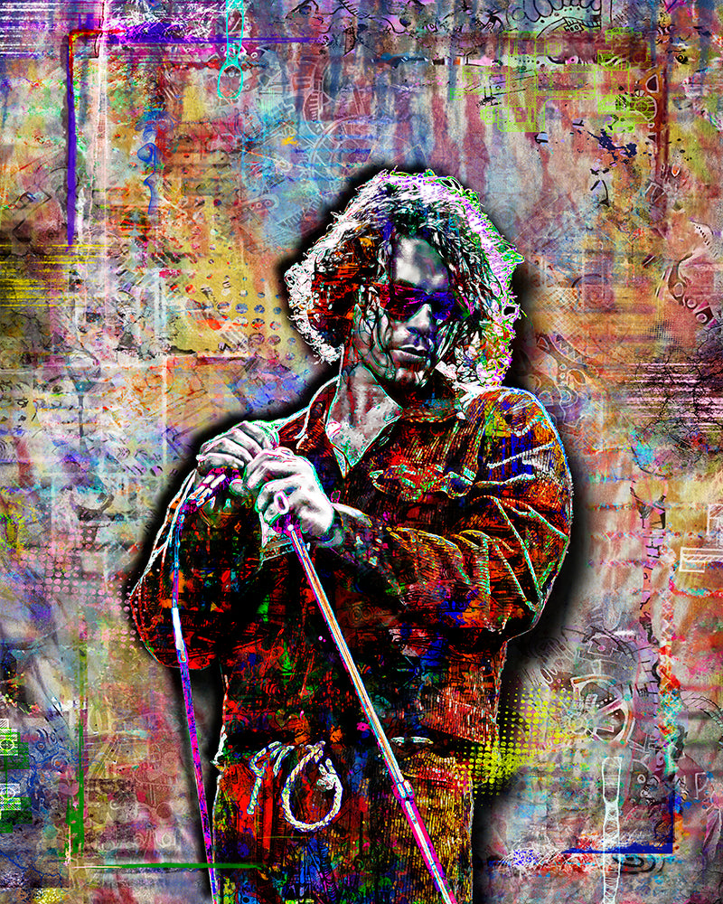 Michael Hutchence of INXS Poster, INXS Pop Art Tribute Fine Art – McQDesign