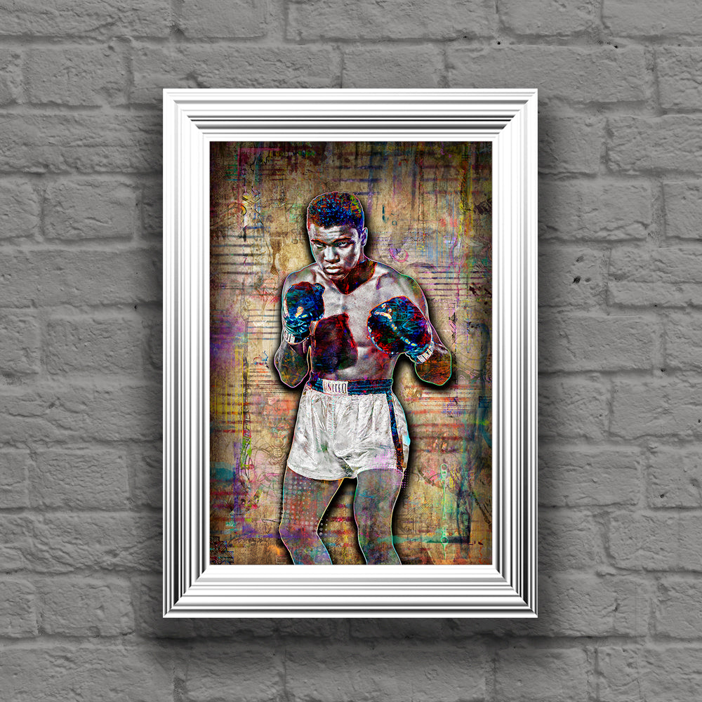 Muhammad Ali Poster, Muhammad Ali Boxing Tribute Fine Art – McQDesign