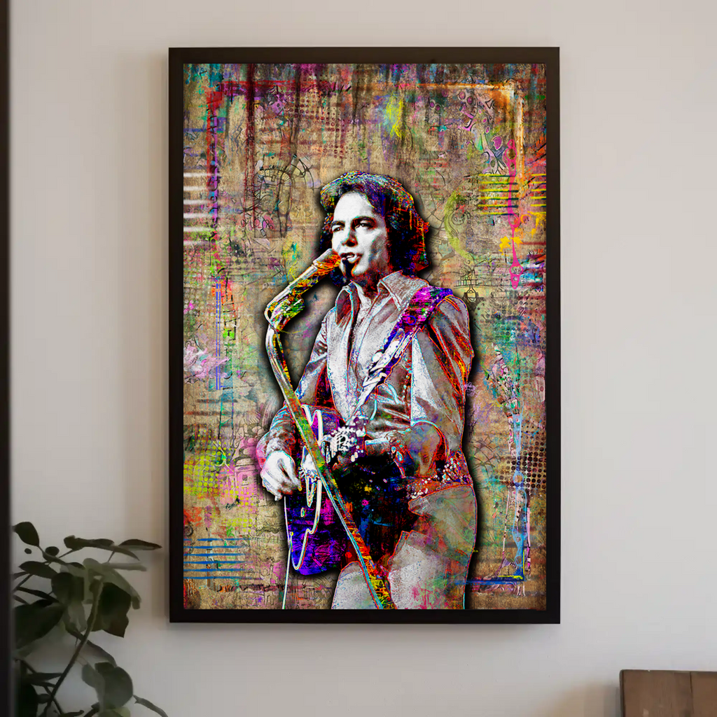 Neil Diamond Poster, Neil Diamond Tribute Fine Pop Art – McQDesign