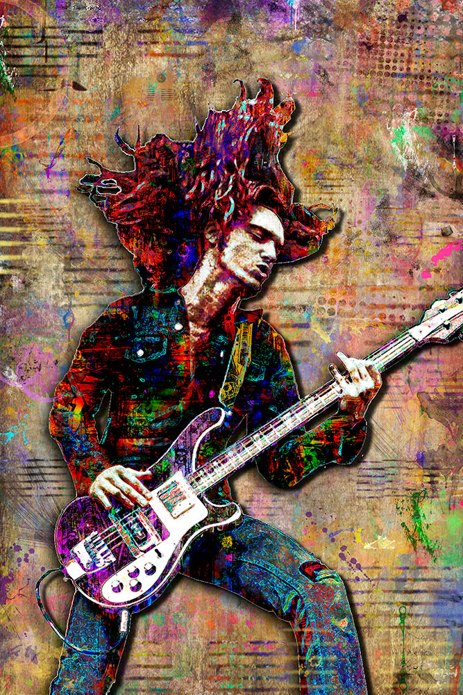 Cliff Burton Poster, Metallica Gift, Metallica Tribute Fine Art – McQDesign