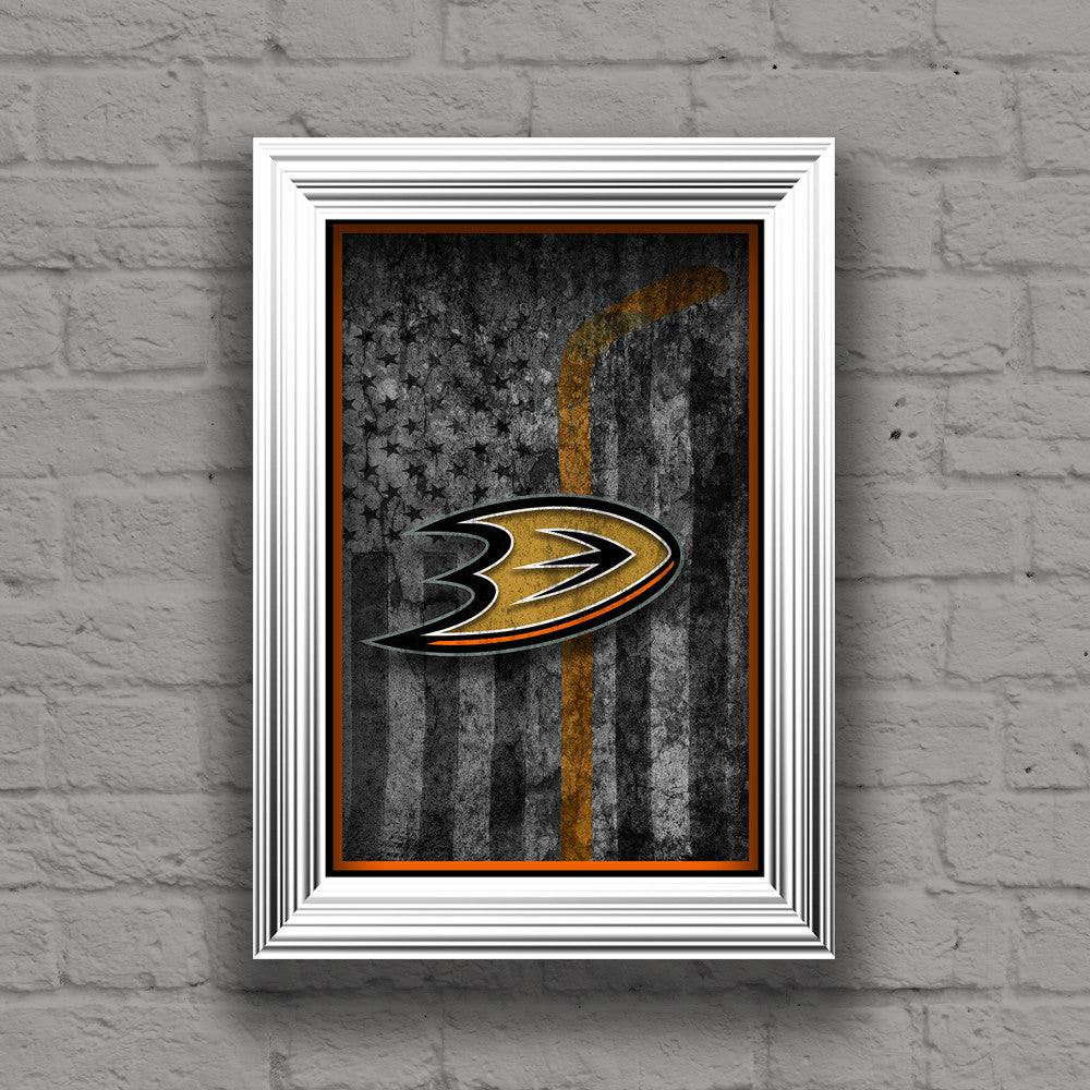 Anaheim Ducks Hockey Flag Poster, Anaheim Ducks Flag Poster, Ducks Fla ...