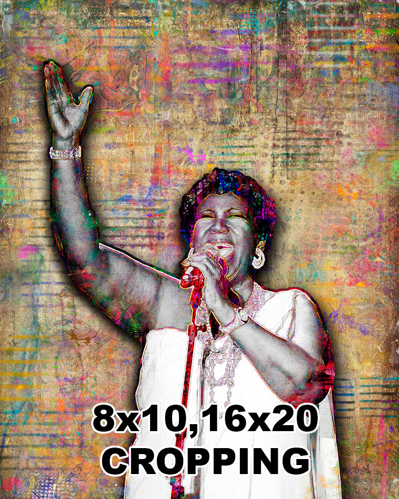Aretha Franklin Queen of Soul Poster, Aretha Franklin Tribute Fine Art ...