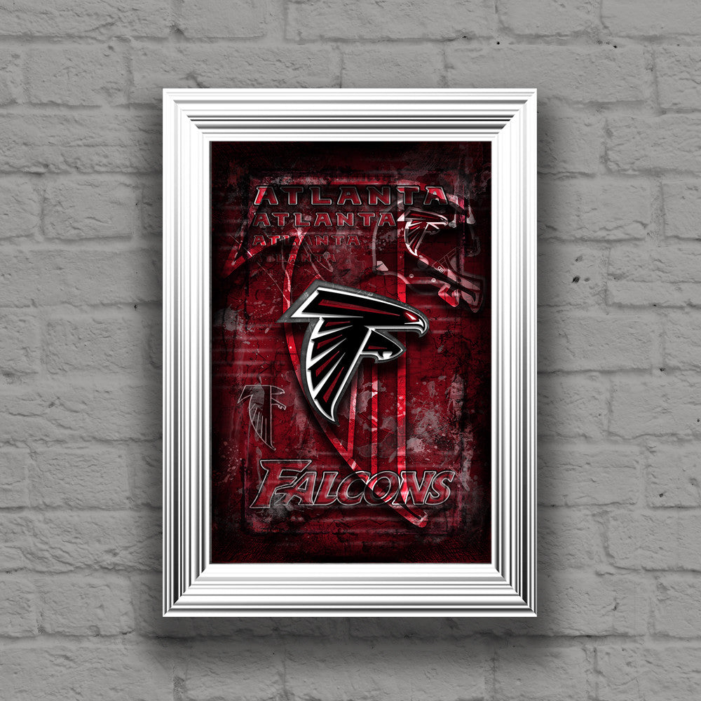 Atlanta Falcons Football Poster, Atlanta Falcons Gift, Atlanta Falcons ...