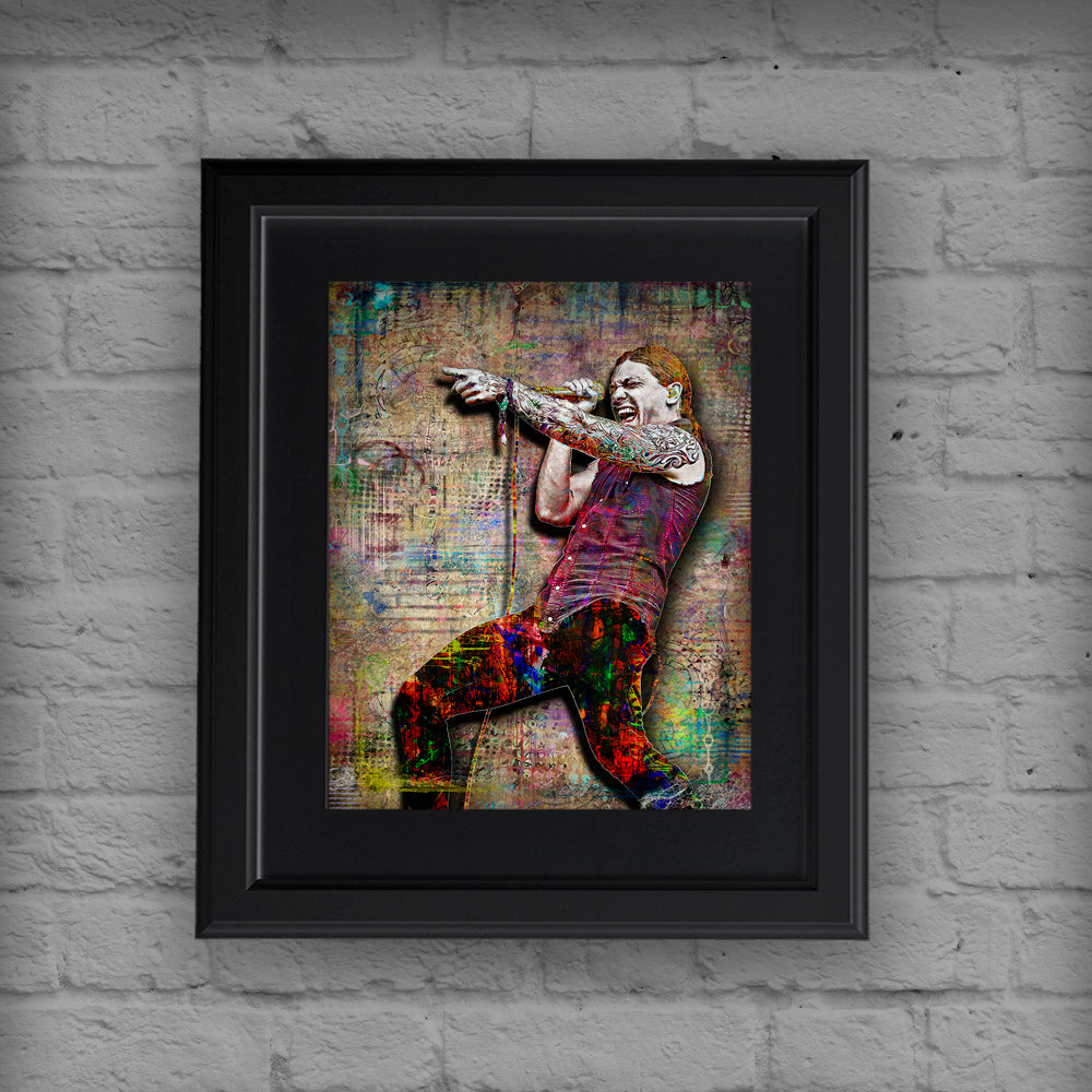 Brent Smith Shinedown Poster, Shinedown Tribute Fine Art Poster – McQDesign