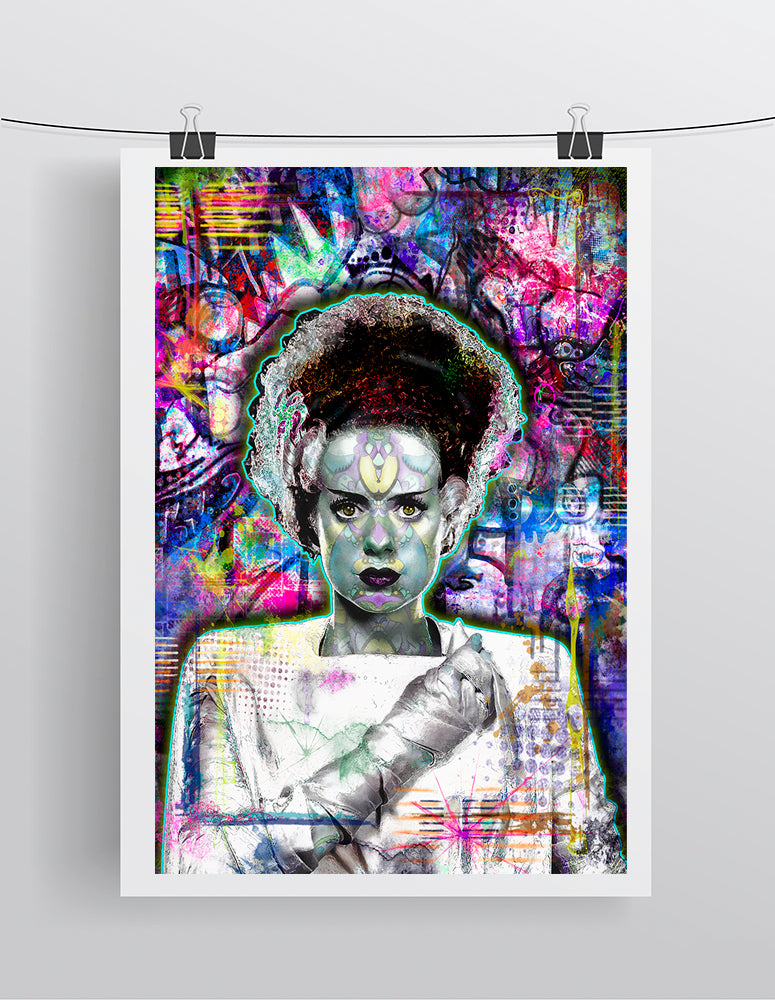 Bride of Frankenstein Poster, The Bride of Frankensteins Monster Tribu ...