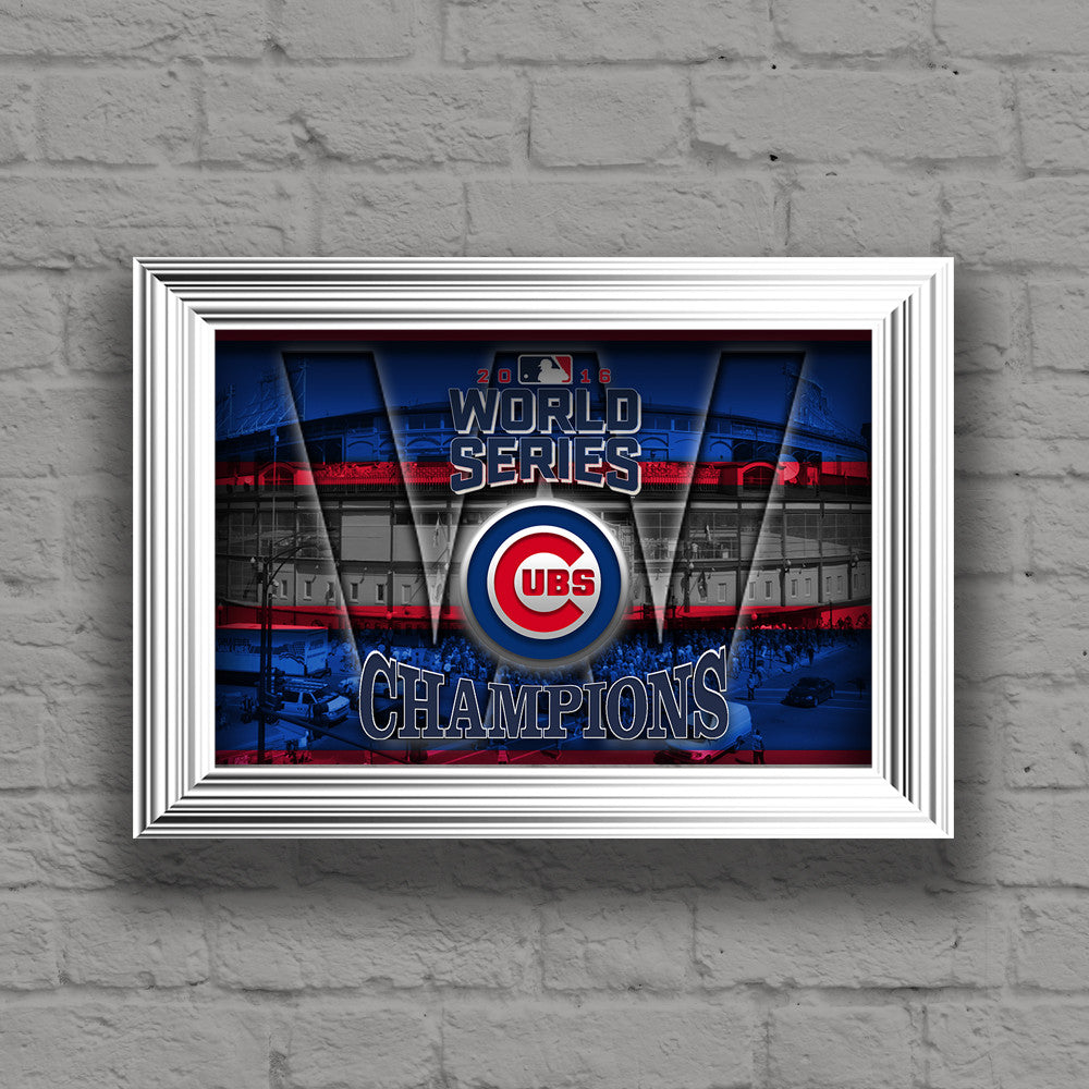 Chicago Cubs World Series Poster, Cubs World Series Artwork Cubs Gift ...