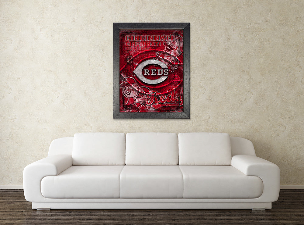 Cincinnati Reds Poster, Cincinnati Reds Artwork Gift, Cincinnati Reds ...