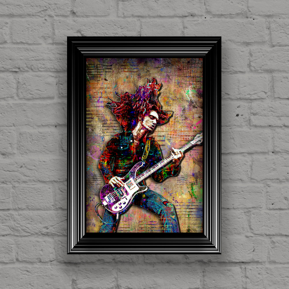 Cliff Burton Poster, Metallica Gift, Metallica Tribute Fine Art – McQDesign