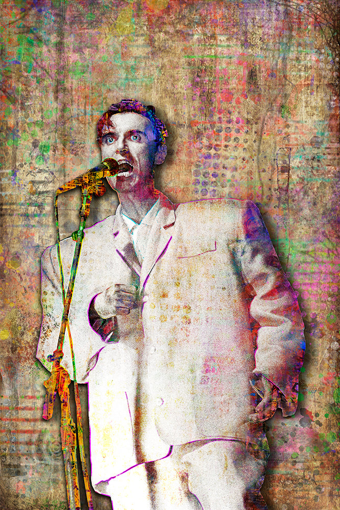 David Byrne Poster, Talking Heads David Byrne Gift, David Byrne Tribut ...