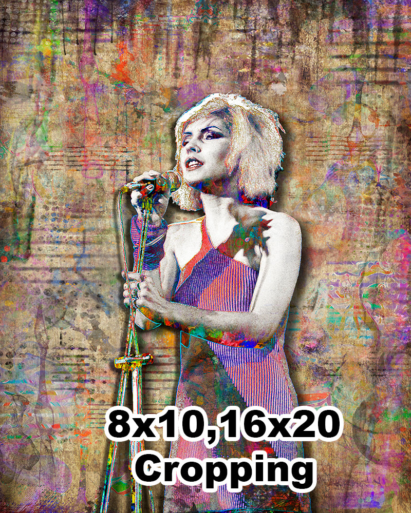 Debbie Harry of Blondie Poster, Debra Harry Tribute Fine Art – McQDesign