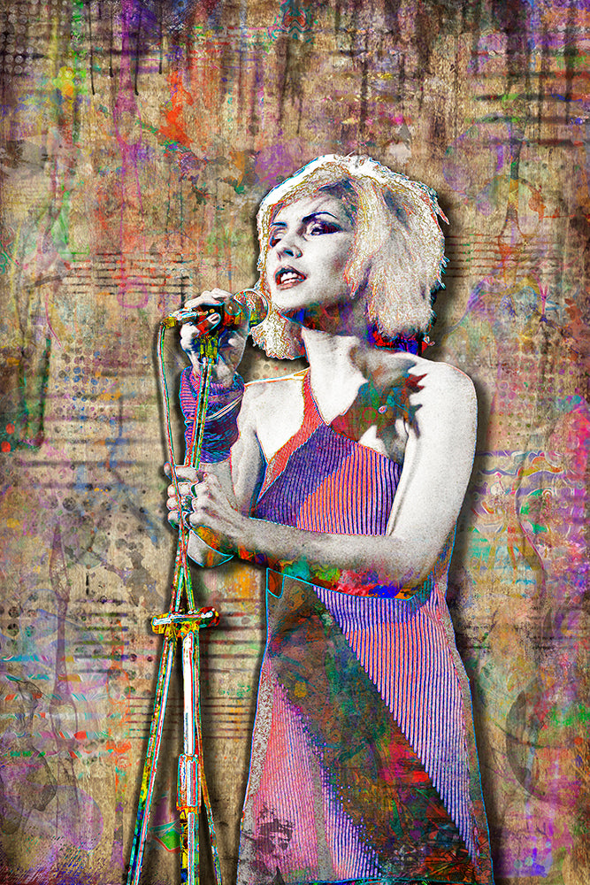 Debbie Harry of Blondie Poster, Debra Harry Tribute Fine Art – McQDesign