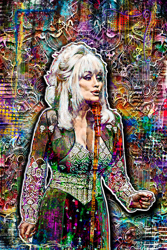 Dolly Parton Poster, Dolly Parton Colorful Gift, Dolly Parton Tribute ...