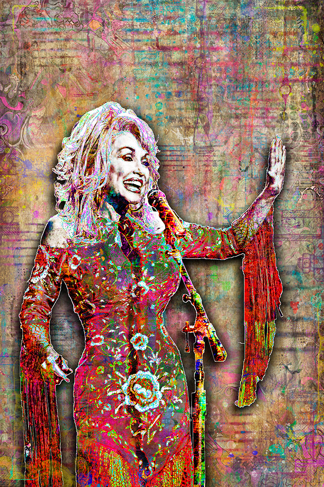 Dolly Parton Poster, Dolly Parton 2 Gift, Dolly Parton Tribute Fine Ar ...