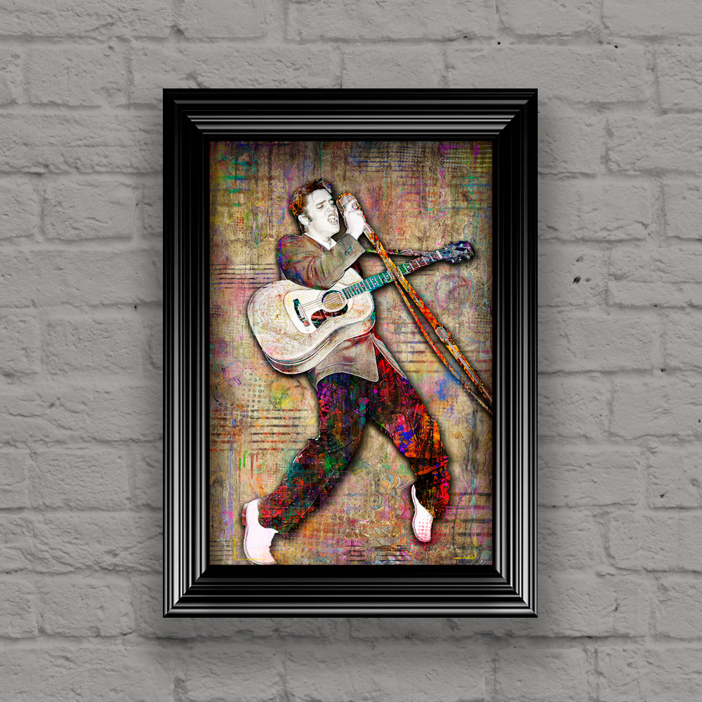 Elvis Presley Poster, Elvis Dancing Tribute Fine Art – McQDesign