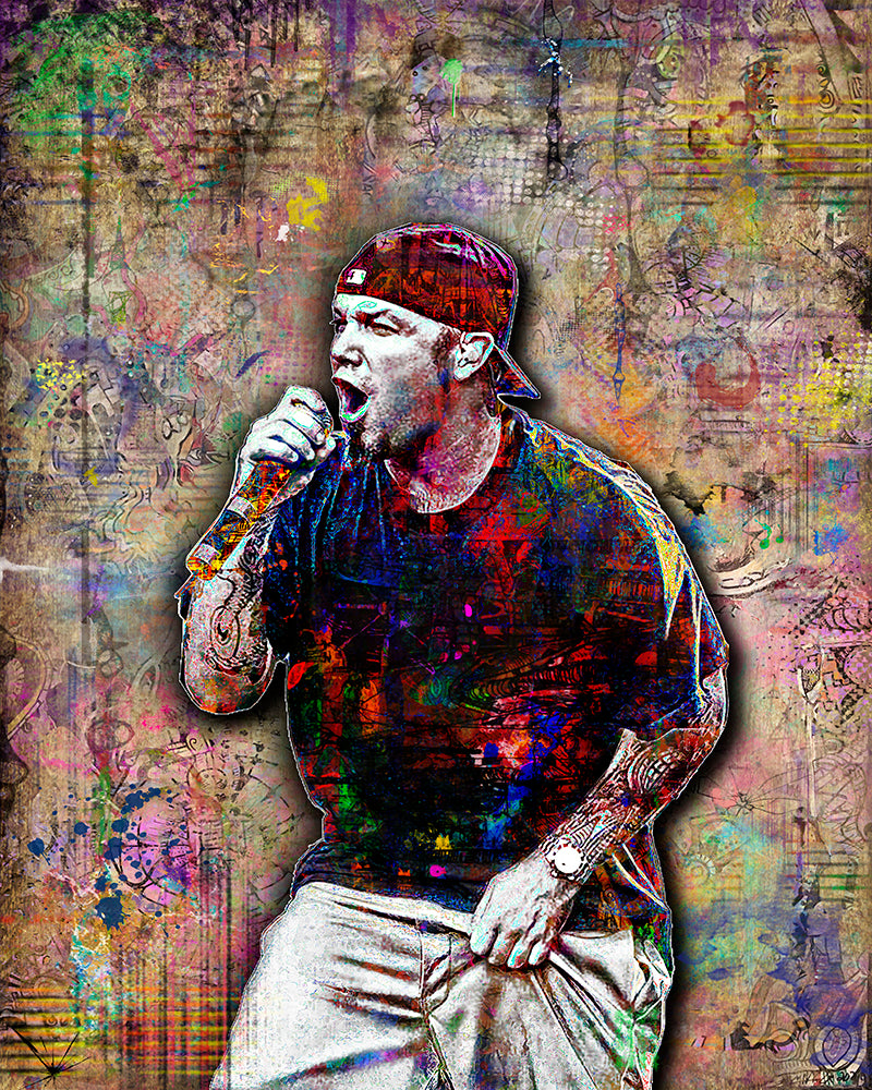 Fred Durst Limp Bizkit Poster, Limp Bizkit Print, Fred Durst Tribute F ...