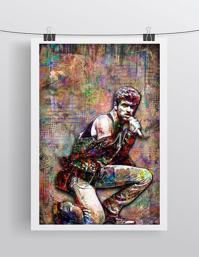George Michael Poster, George Michael 2 Print, George Michael Tribute ...