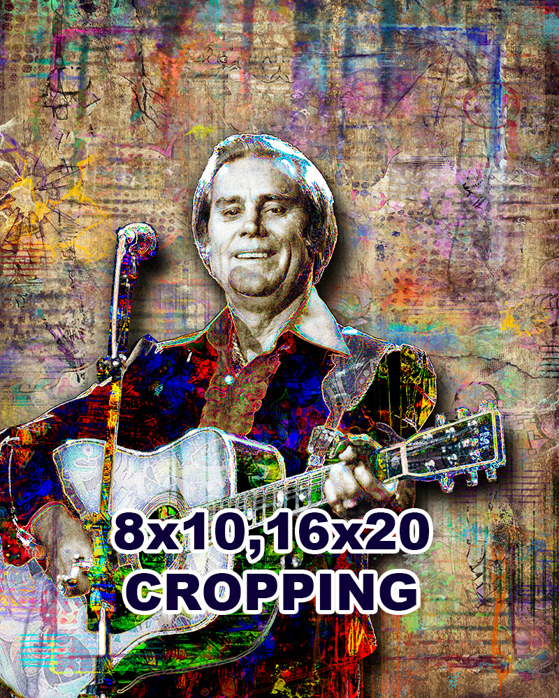 George Jones Poster, George Jones Gift, George Jones Tribute Fine Art ...