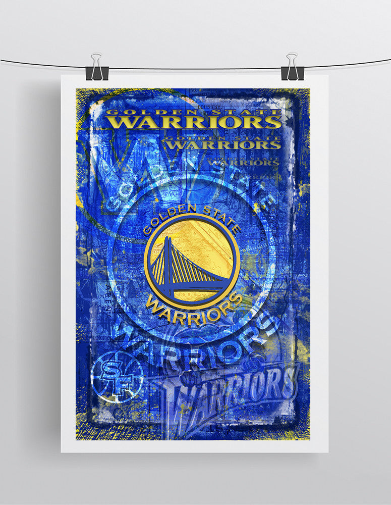 Golden State Warriors Poster, Warriors Basketball Gift, Steph Curry Ar ...