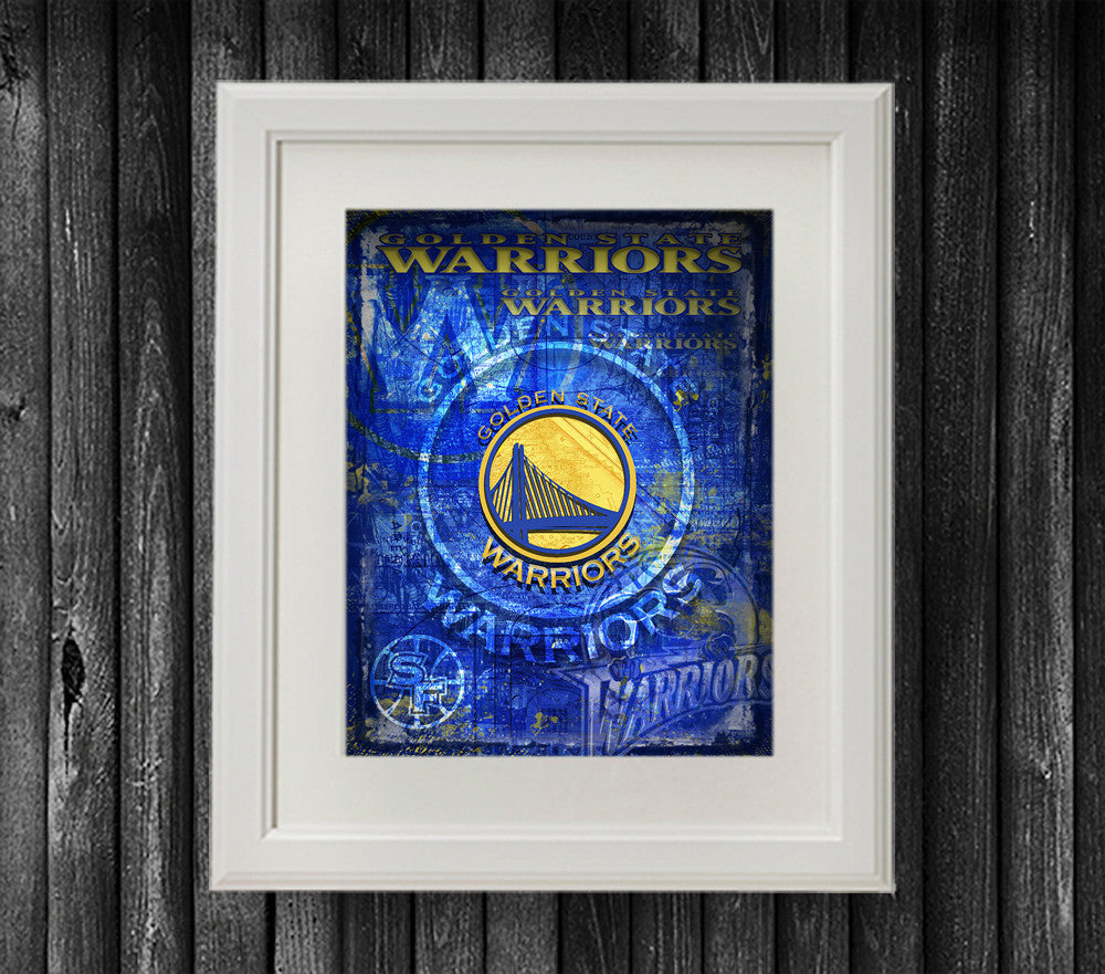 Golden State Warriors Poster, Warriors Basketball Gift, Steph Curry Ar ...