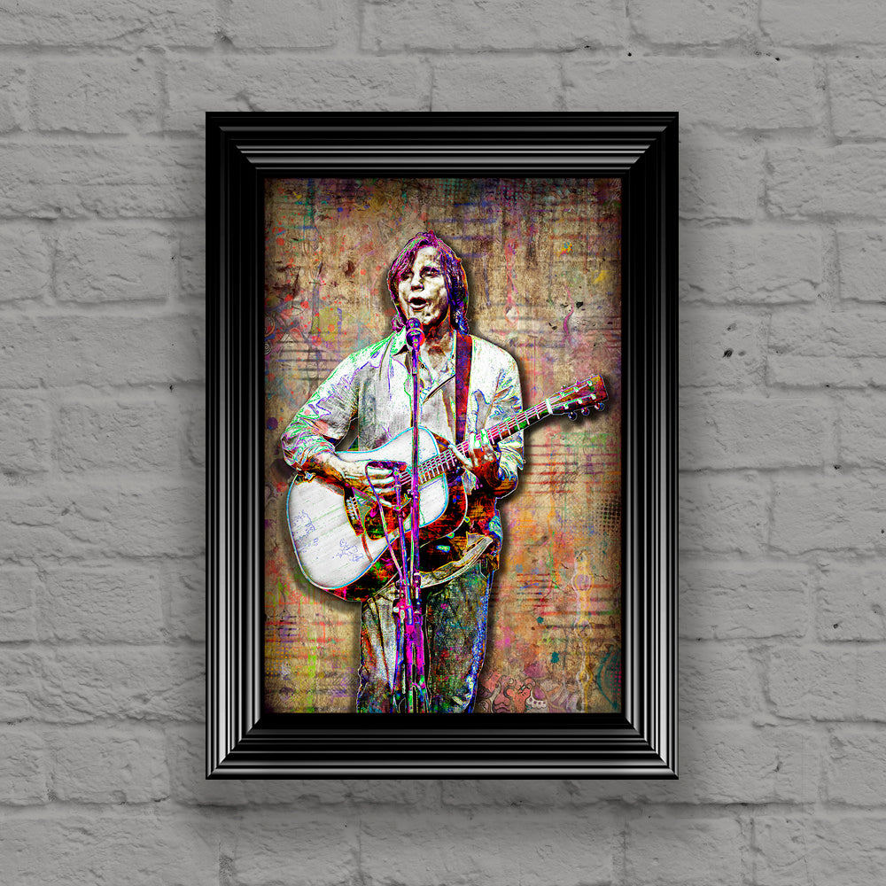 Jackson Browne Poster, Jackson Browne Tribute Fine Art – McQDesign