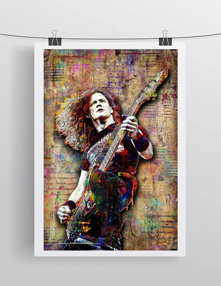 Jason Newsted Metallica Poster, Metallica Tribute Fine Art Poster ...