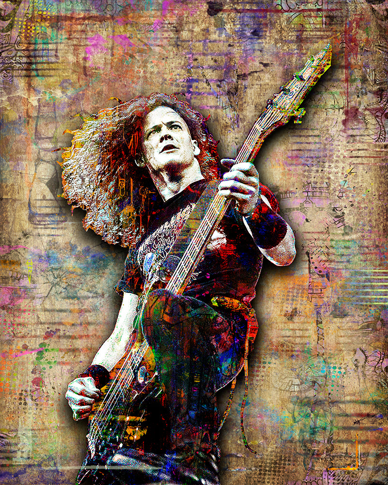 Jason Newsted Metallica Poster, Metallica Tribute Fine Art Poster ...