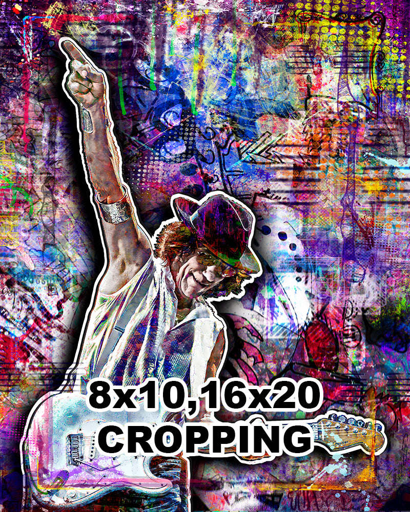 Jeff Beck Poster, Jeff Beck Colorful Memorial, Jeff Beck Tribute Fine ...