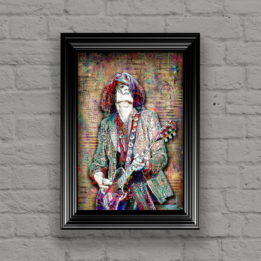 Joe Perry of Aerosmith Poster, Joe Perry of Aerosmith Gift, Aerosmith ...