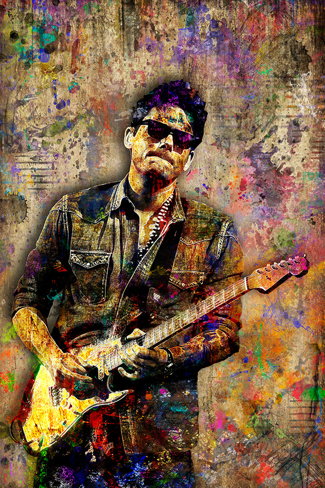 John Mayer Poster, John Mayer Portrait Gift, John Mayer Tribute Fine A ...