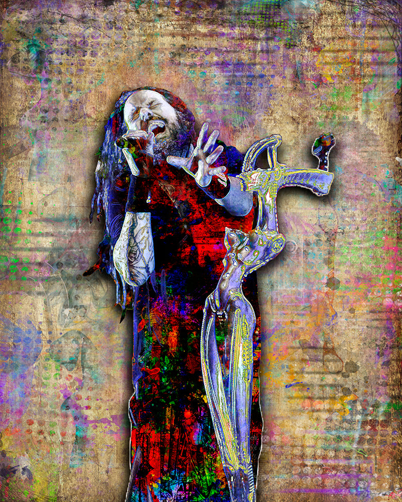 Jonathan Davis of KORN Poster, K.O.R.N. Gift, Korn Tribute Fine Art ...