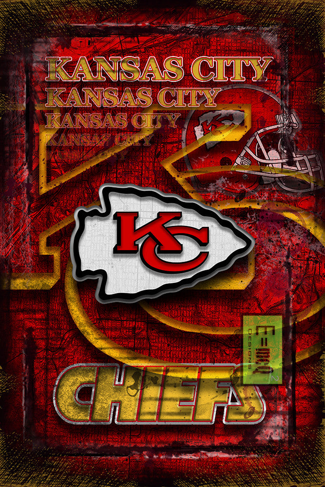Kansas City Chiefs Sports Poster, Kansas City Chiefs Artwork, Chiefs i ...