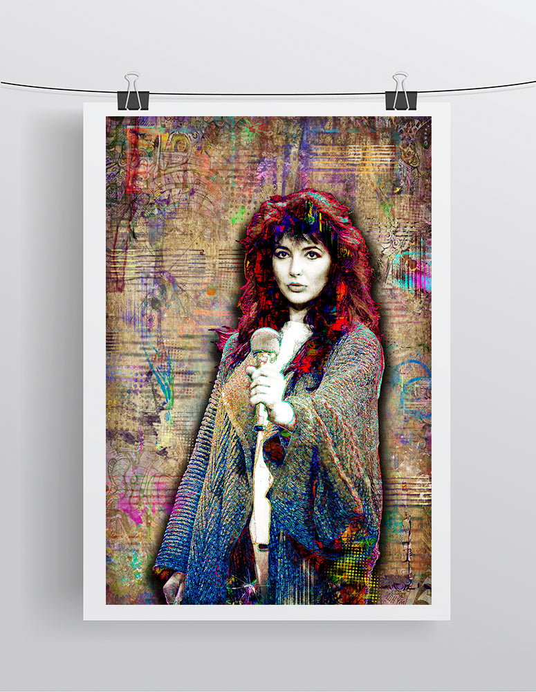 Kate Bush Poster, Kate Bush Pop Art Tribute Fine Art Poster – McQDesign