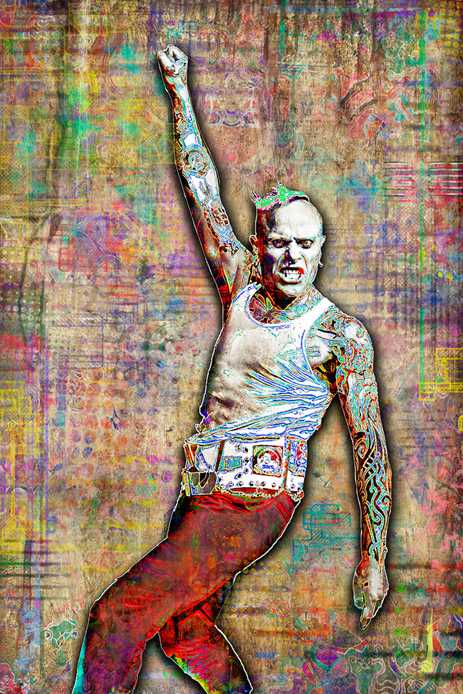Keith Flint Poster 2, Keith Flint of Prodigy Gift, Prodigy Tribute Fin ...