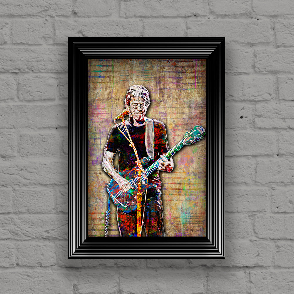 Lou Reed of Velvet Underground Poster, Lou Reed Tribute Fine Art ...