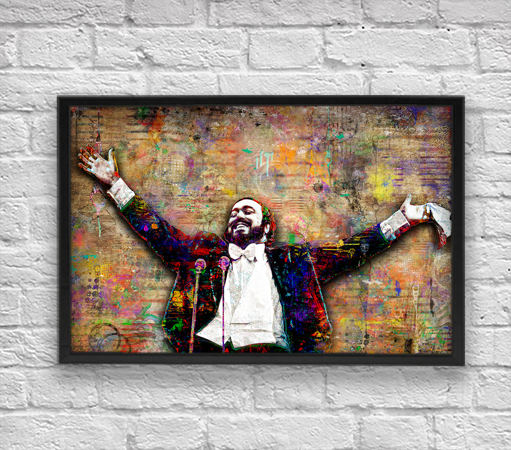 Luciano Pavarotti Poster, Tenor Top Gift, Luciano Tribute Fine Art ...