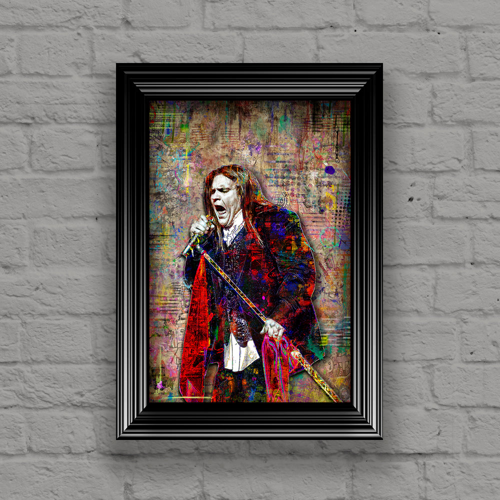 Meat Loaf Poster, Meatloaf Print 2 Tribute Fine Art – McQDesign