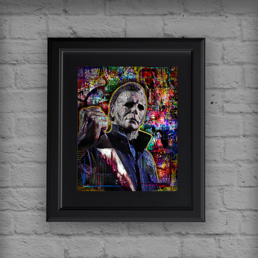 Michael Myers "Halloween" Pop Art Poster, Halloween Horror Fine Art ...