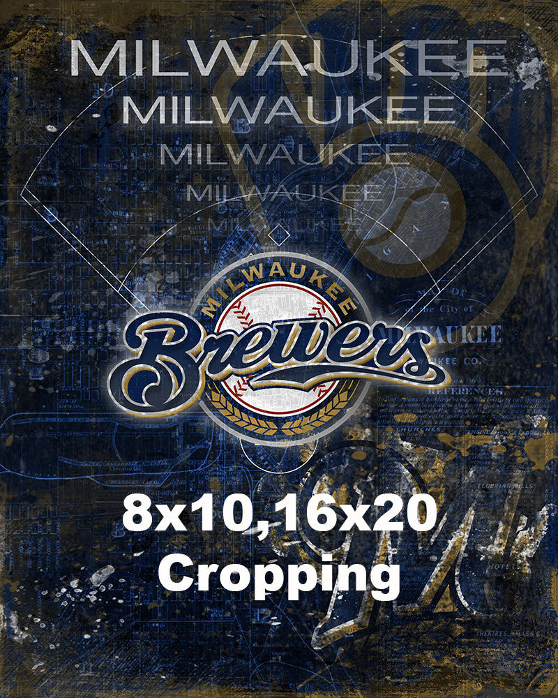 Milwaukee Brewers Poster, Milwaukee Brewers Artwork Gift, Brewers Laye ...