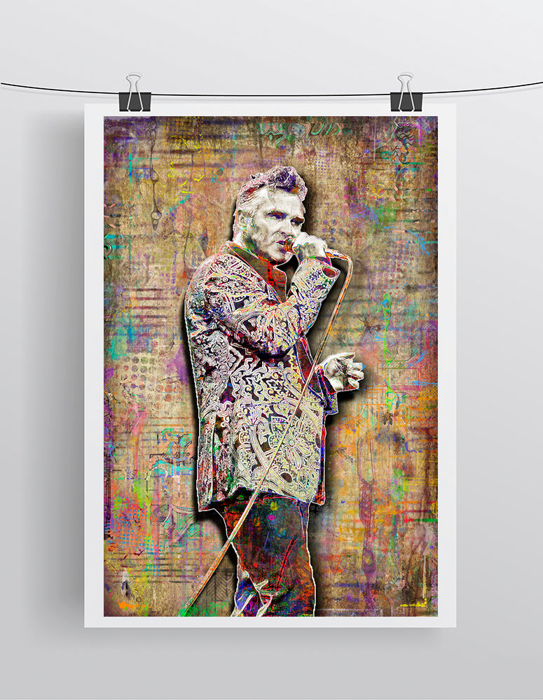 Morrissey Poster, Morrissey of The Smiths Gift, Morrissey Tribute Fine ...