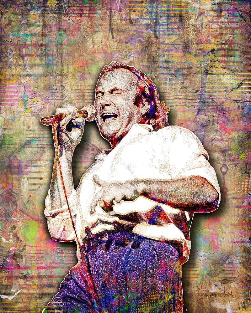Phil Collins of Genesis Poster, Phil Collins Tribute Fine Art – McQDesign