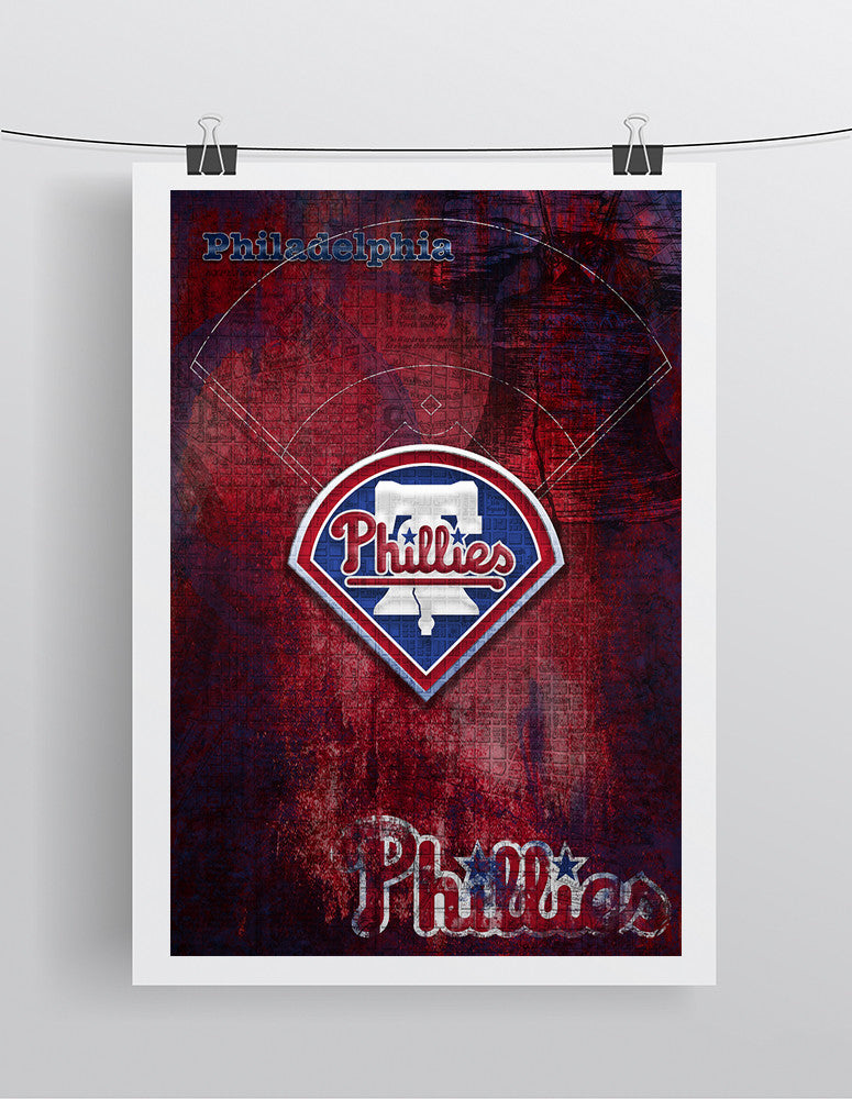 Philadelphia Phillies Poster, Philadelphia Phillies Artwork Gift, Phil ...