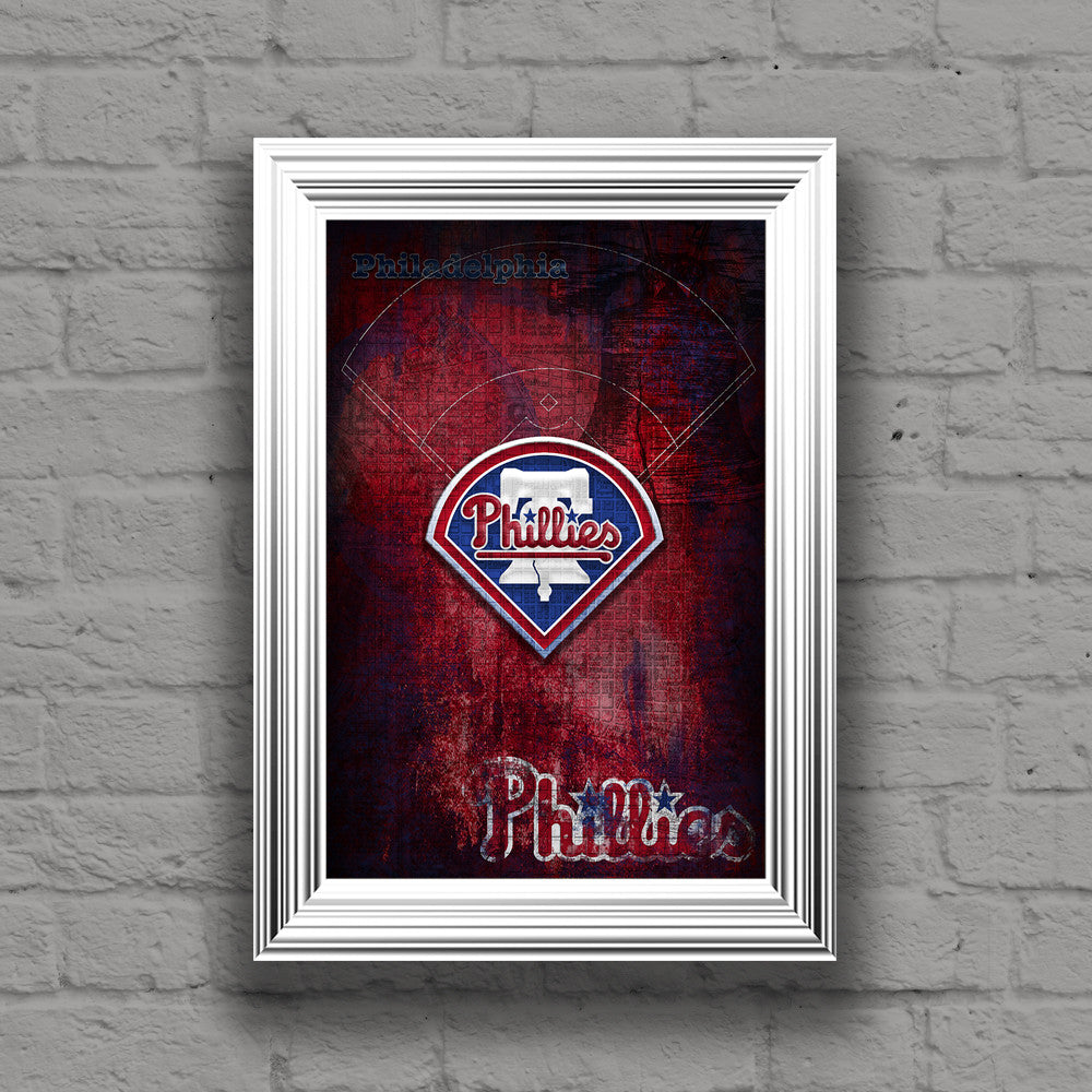 Philadelphia Phillies Poster, Philadelphia Phillies Artwork Gift, Phil ...
