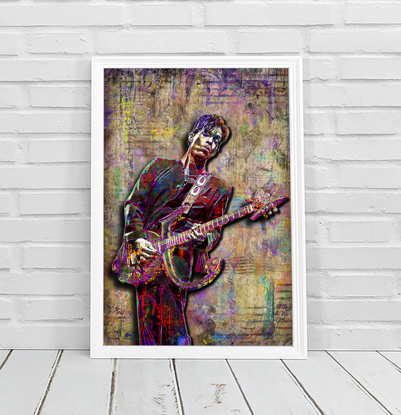 Prince Pop Art Poster, Prince Tribute, Prince Fine Art Gift, Prince Ar ...