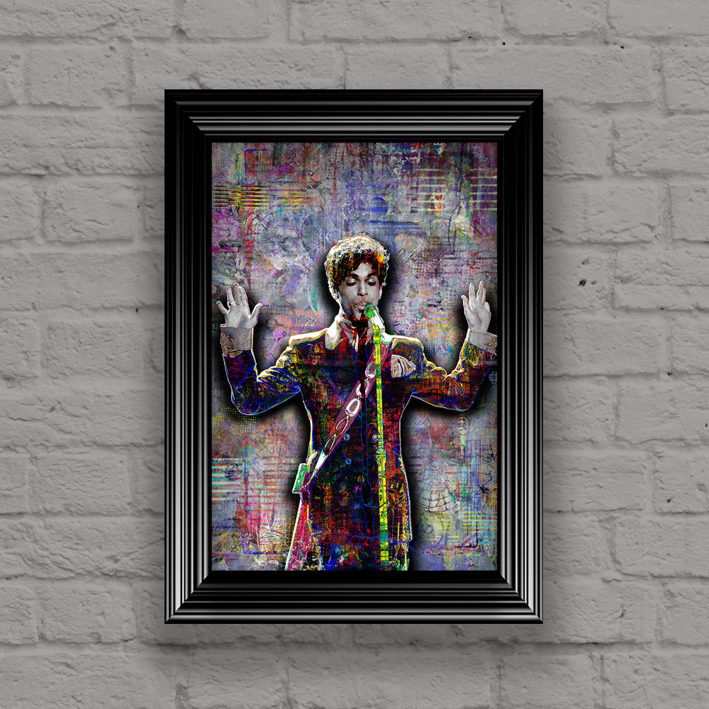 Prince Poster, Prince Gray Tribute Fine Art – McQDesign